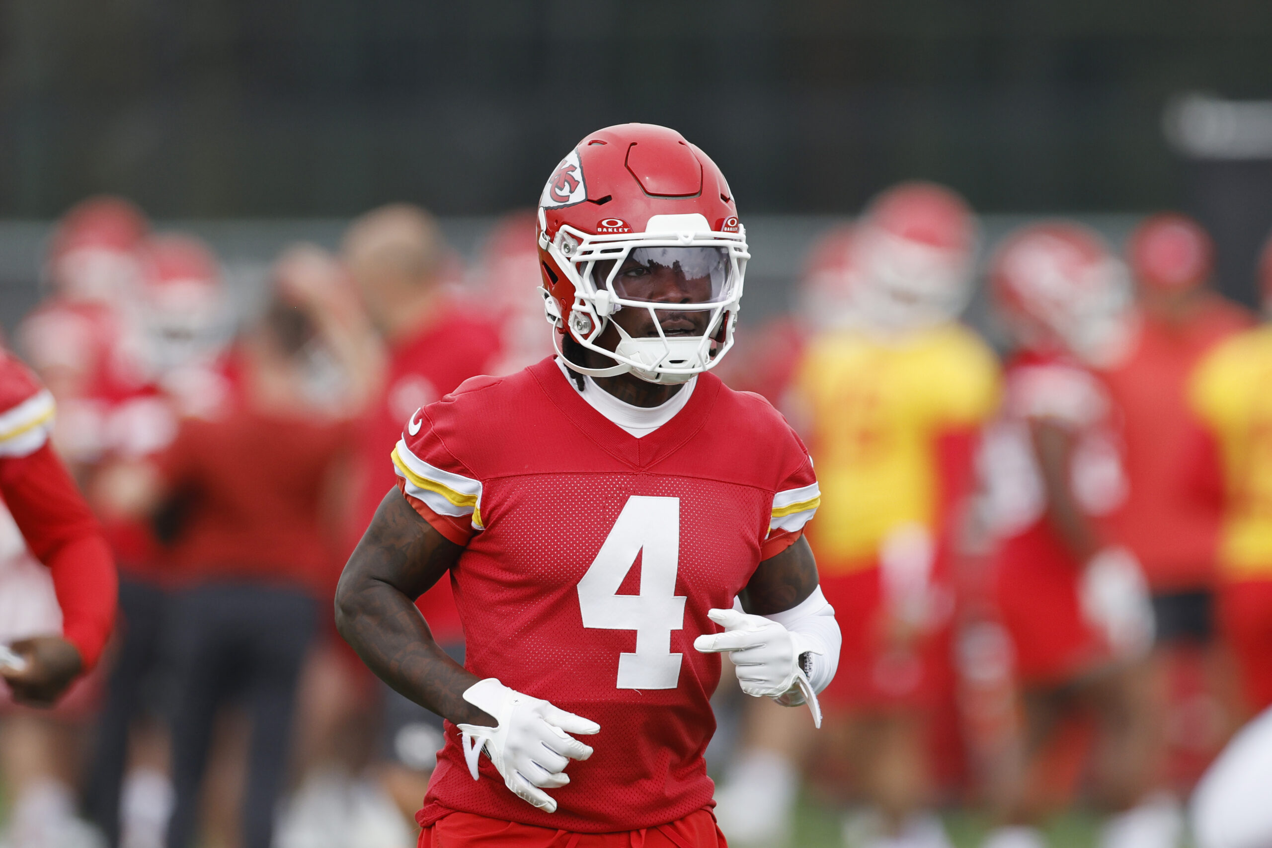 Chiefs coach Andy Reid says WR Rashee Rice and LT Josh Simmons are ...